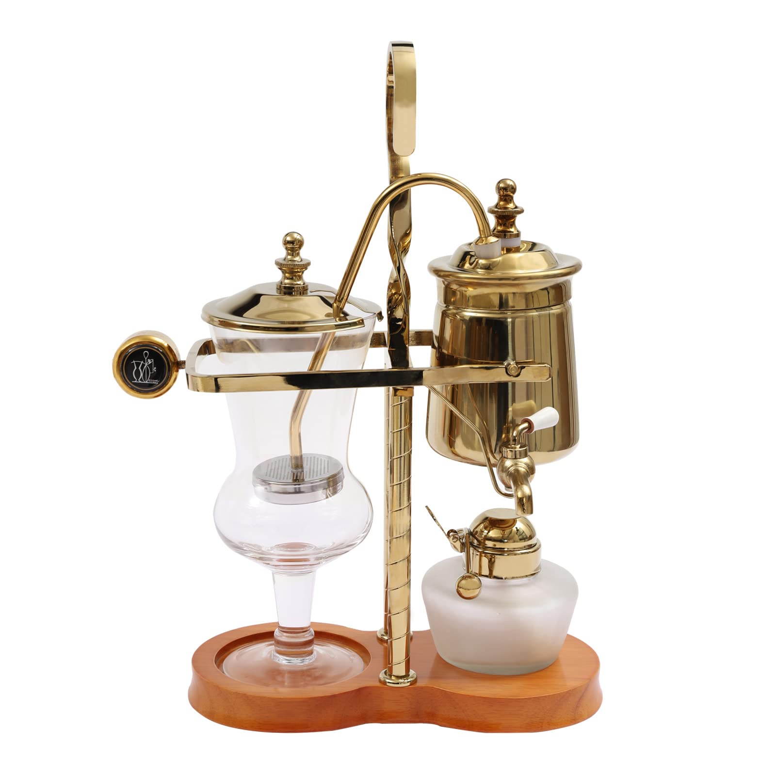 Goudergo Retro Coffee Machines,Espresso Machine,Gold Syphon Coffee Brewer for Home & Office & Coffee Shop