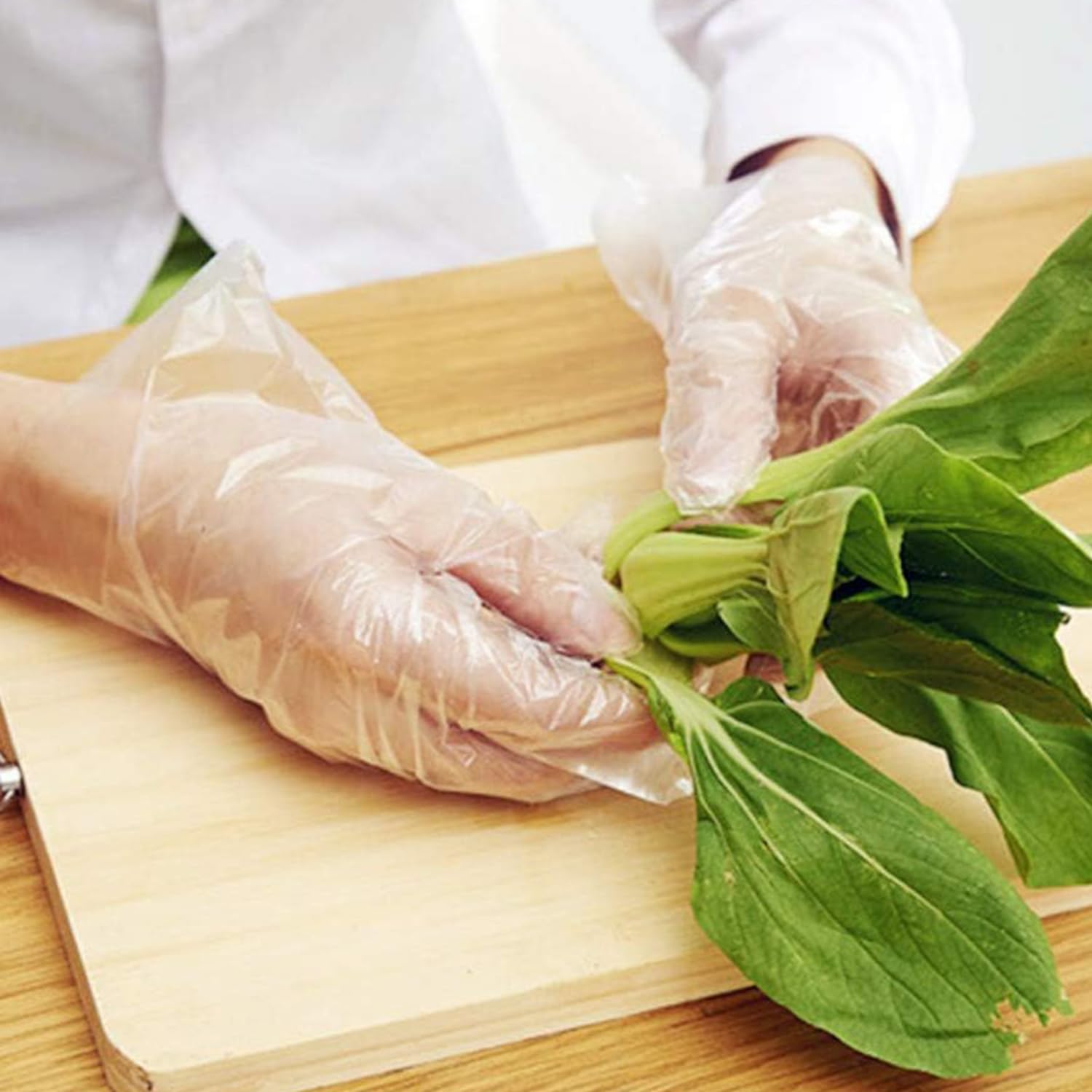 Generic 1Pcs Disposable Plastic Gloves, Food Safe, Clear, 100% Latex Free, Ideal for Kitchen, Cleaning and Food Handling
