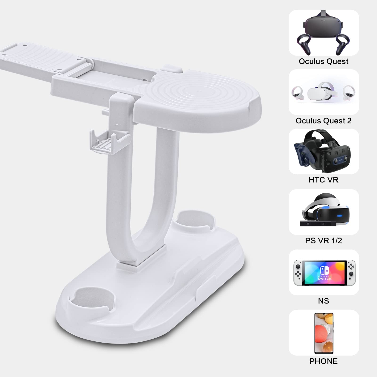 General Fantasy VR Headset Stand, VR Headset Holder White