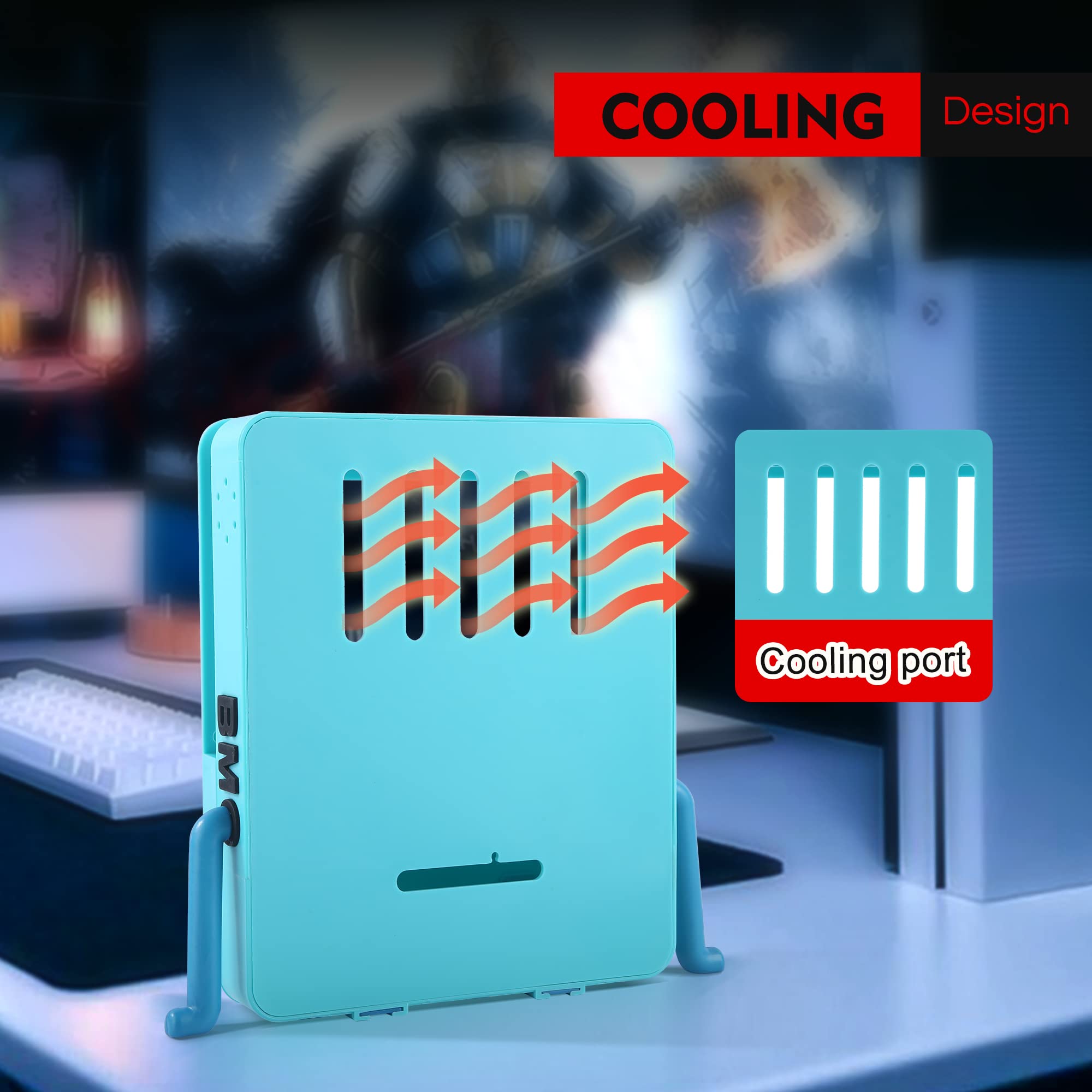 GRAPMKTG Charging Stand Unique Gifts for Game Lover Compatible with Nintendo Switch Portable Dock Blue