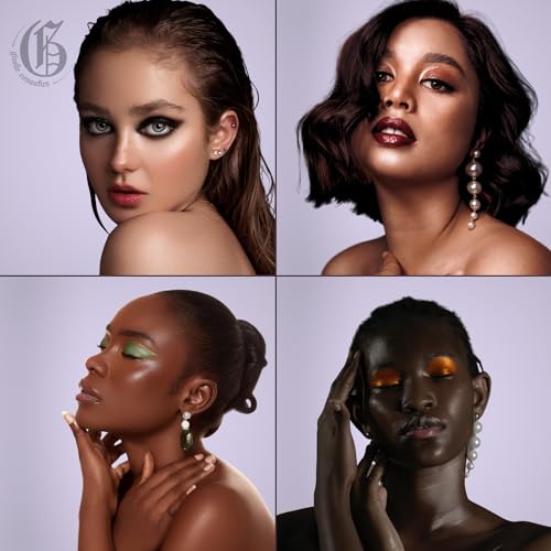 Giselle Cosmetics Coffee Latte: Premium Eyeshadow Palette, Highlighter Makeup & Cream Eyeshadow - Glitter, Matte & Shimmer Eye Shadow, Mineral Makeup with Pink and Organic Eyeshadows