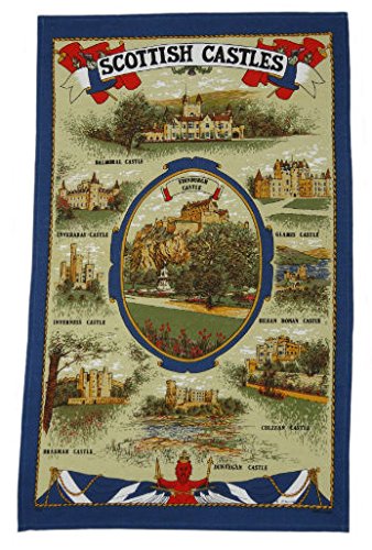 Glen Appin 100% Cotton Tea/Dish Towel - Scottish Castles