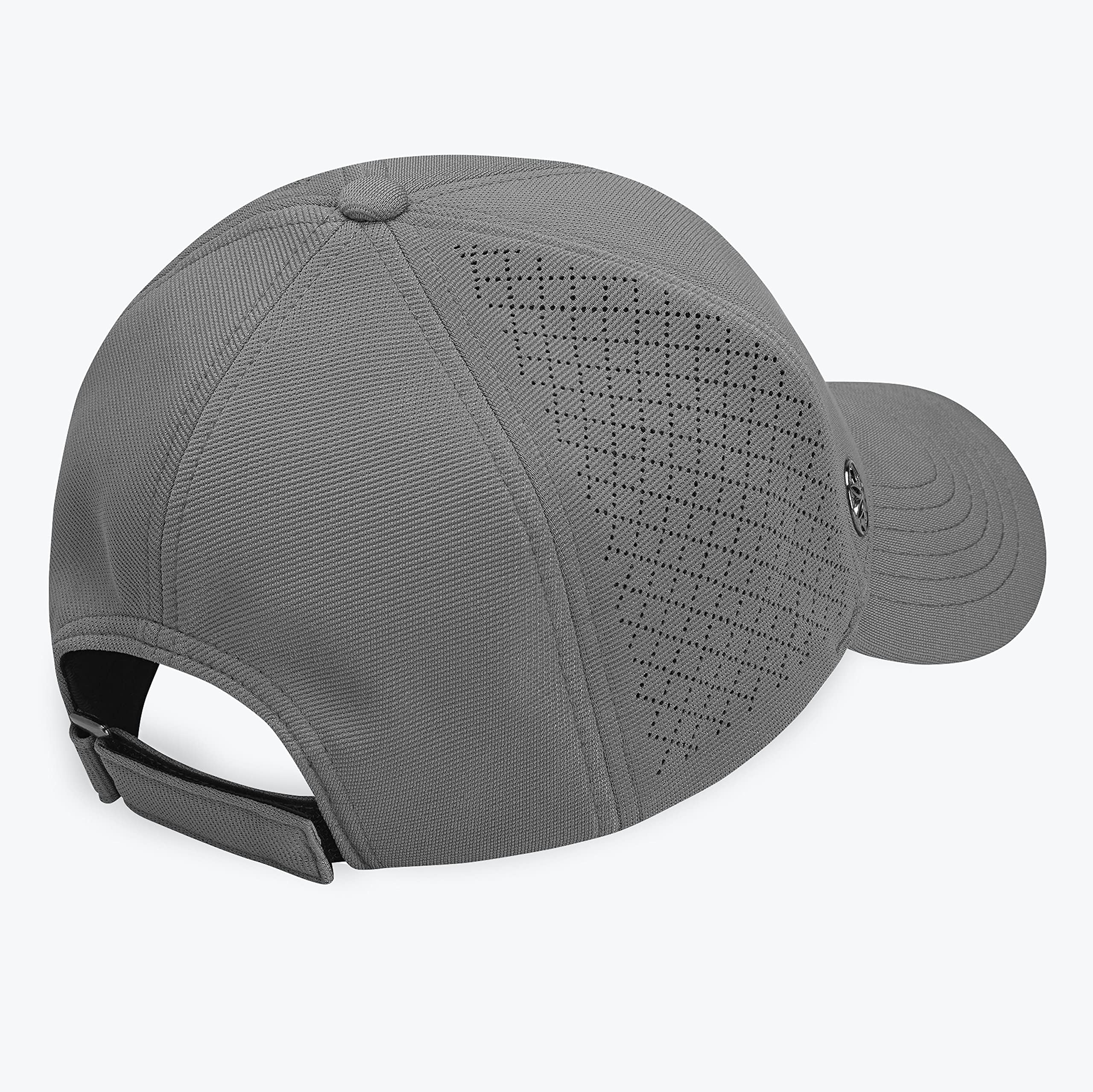 Gaiam Wander Breathable Geo Gray Hat - Cute Women's Baseball Hat for Summer, Lightweight, Adjustable Strap, Moisture-Absorbing Sweatband for Running & Hiking, 6-Panel Ball Cap for Women, Dusk