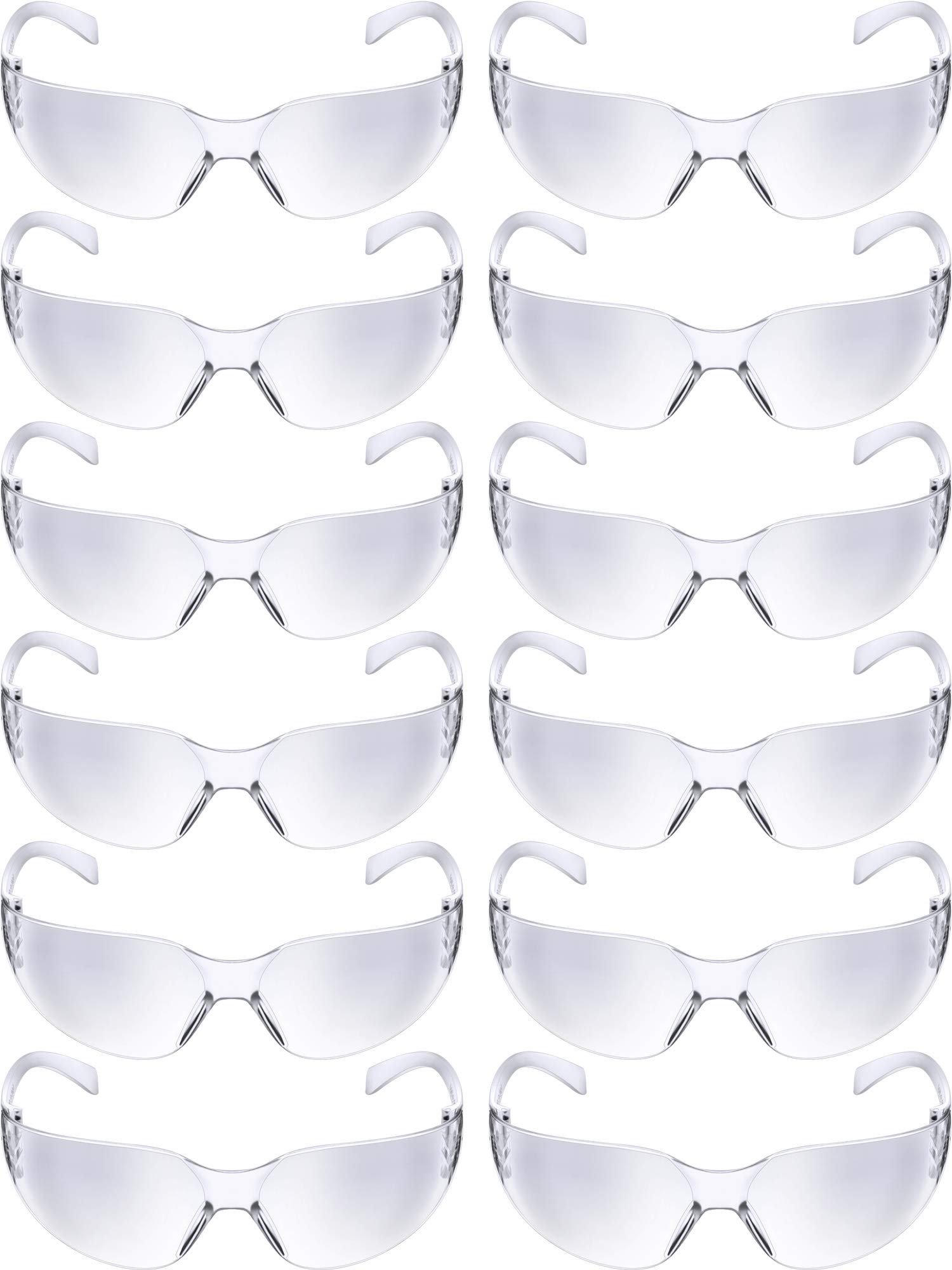 Frienda 24 Pieces Polycarbonate Eyewear Glasses Impact Resistant Lens, One Size for Eyes(Clear)