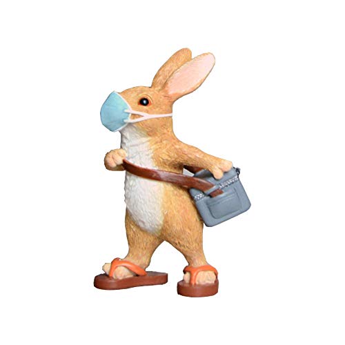 Gemmia Garden Miniature Fairy Figurine- Going Forward Courier Rabbit