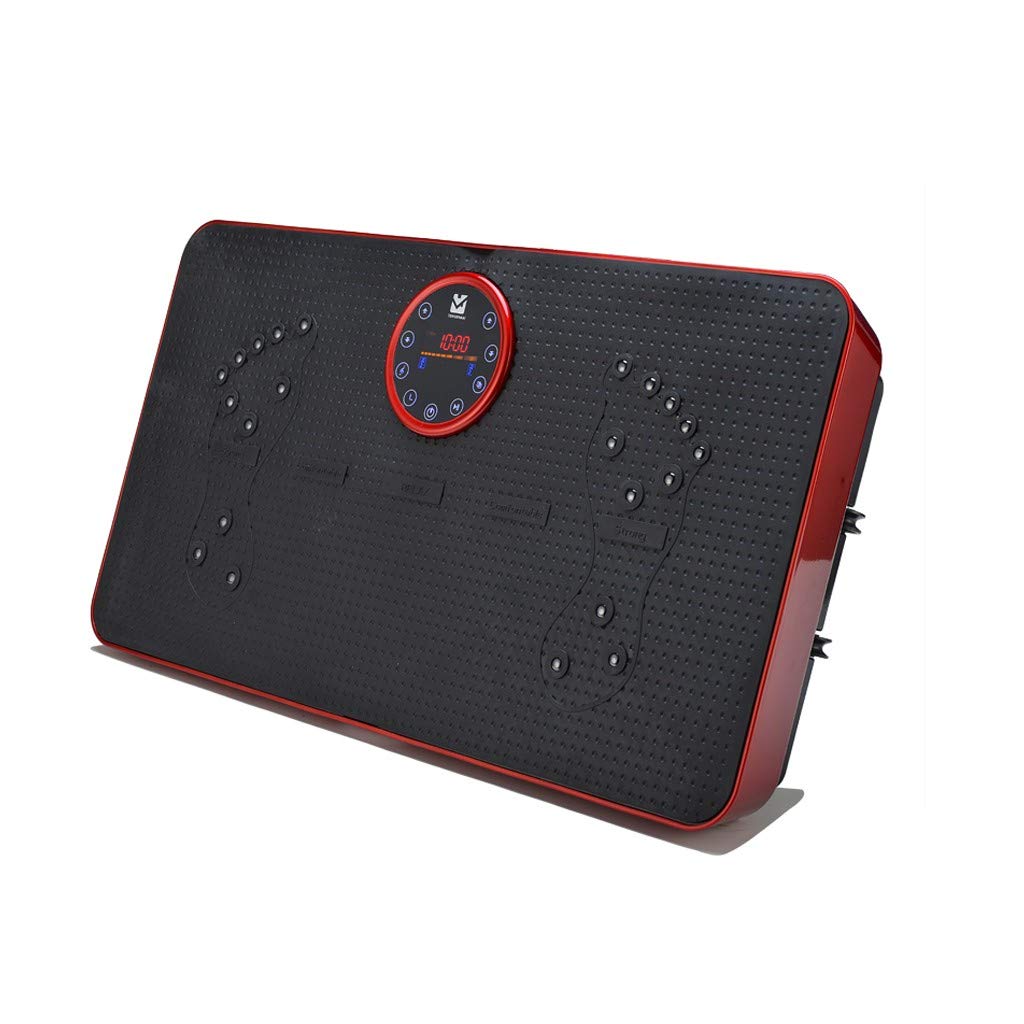 Full Body Vibration Platform Massage Machine Workout Trainer Silent Drive Motor | Ideal for Toning and Weight Loss Machine (Red)