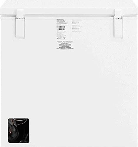Frigidaire FFCS0722AW Chest Freezer with 7.2 cu. ft. Total Capacity, External Temperature Control, Power-On Indicator Light, Manual Defrost, in White