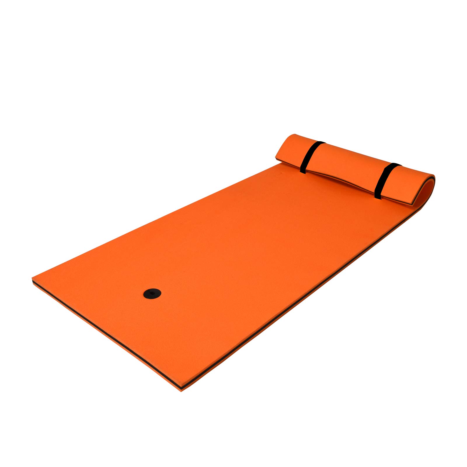 GLACER 87x36 inches Floating Water Pad, 3 Layers XPE Foam Floating Mat for Water Recreations, Floating Island for Pools, Lakes & Beach (Yellow)