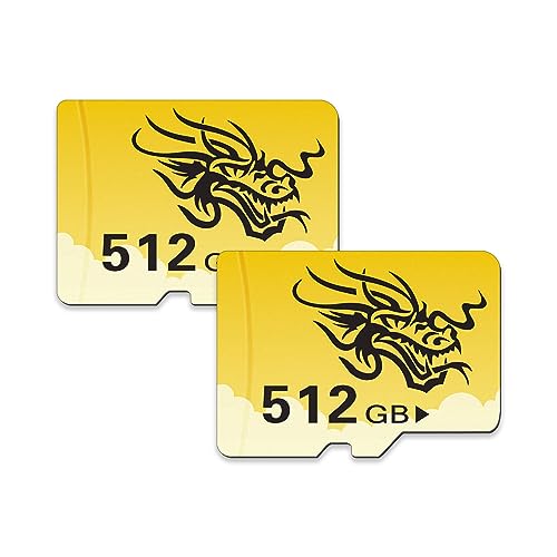GOLTTY Memory Card 512GB (Pack of 2), Ultra UHS-I Memory Card, C10, U3, Full HD, A1, High Speed TF Card, Expanded Storage for Android Smartphones, Tablets, GOTF001