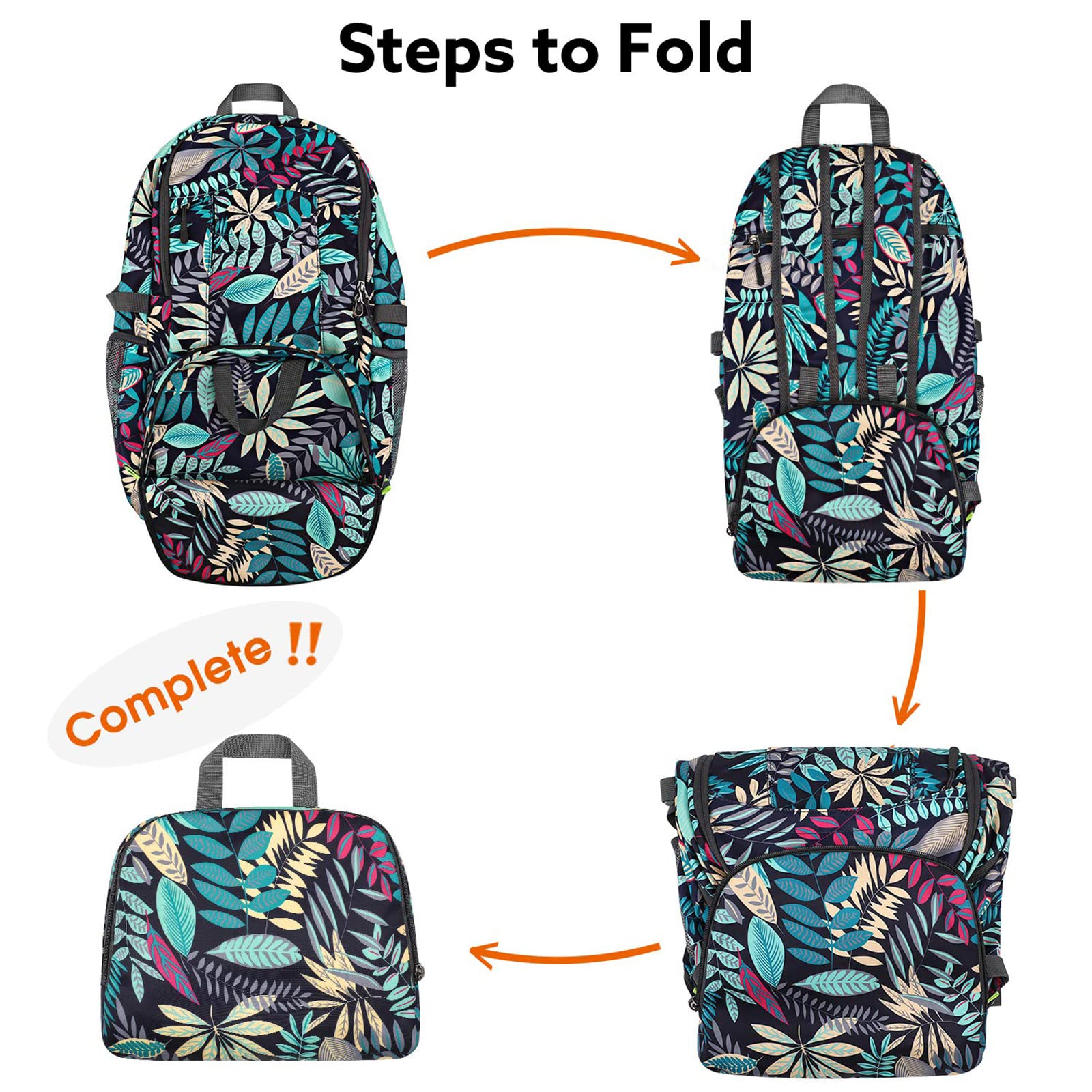 G4Free 40L Lightweight Packable Hiking Backpack, Waterproof Travel Daypack