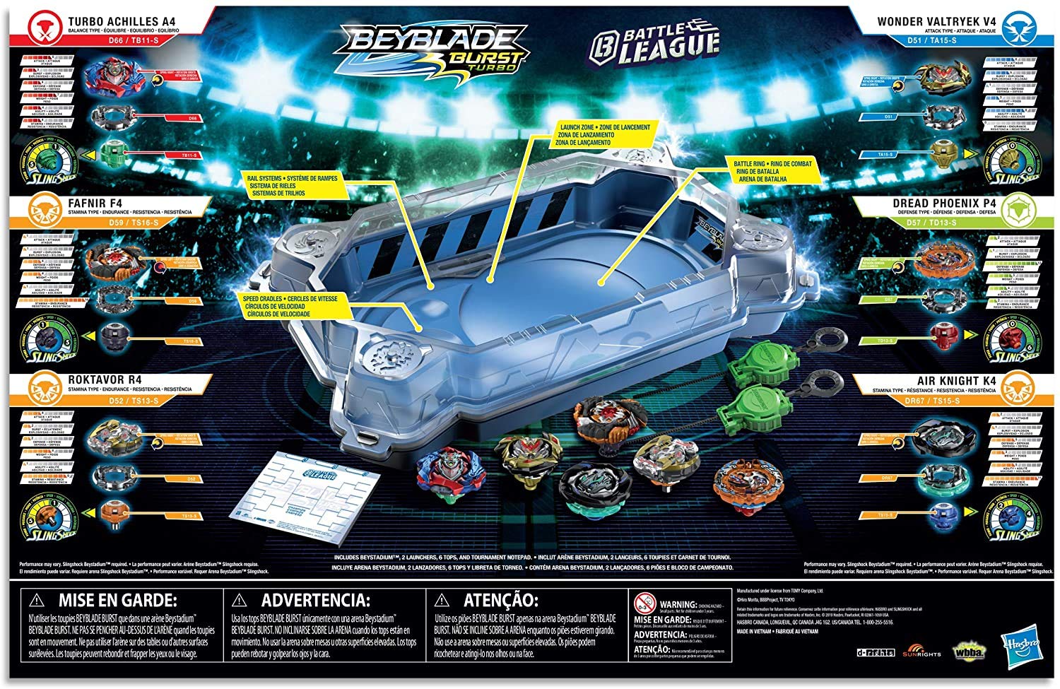 Generic Bey Blade Burst Turbo Championship Clash Battle Set