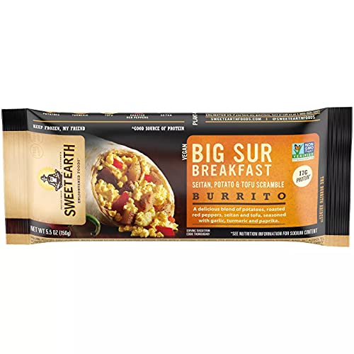 Gourmet Kitchn Sweet Earth Bundle Meals - Big Sur Frozen Breakfast Burrito Vegetarian Protein Lovers and Baja (9 Pack 3 of Each)