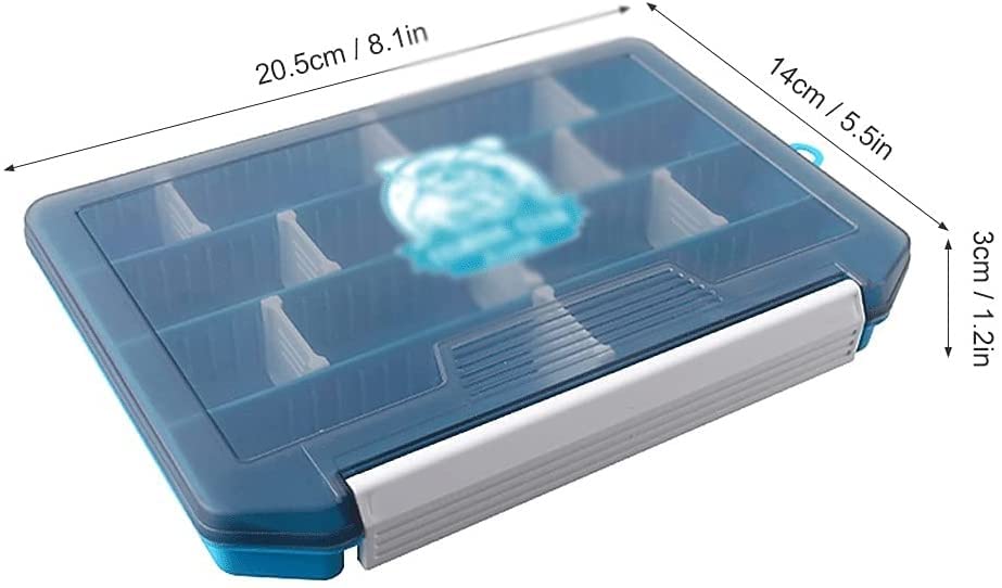 HESHENGYIHUI Fishing Tackle Box Storage Tray with Removable Divider Fishing Bait Hook Accessory Storage Storage Box Convenient, Beautiful and Practical Tackle Box Fishing Plano Bag Boxes Storage