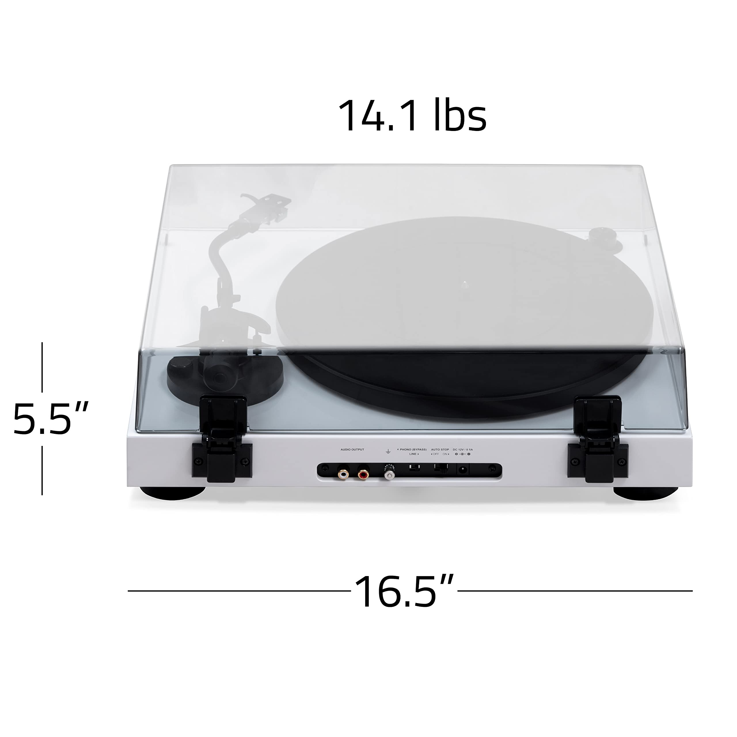Fluance RT81 Elite High Fidelity Vinyl Turntable (White) with Ai41 Powered 5" Stereo Bookshelf Speakers (Lucky Bamboo), Diamond Stylus, Belt Drive, Built-in Preamp, 90W Class D Amplifier, Bluetooth