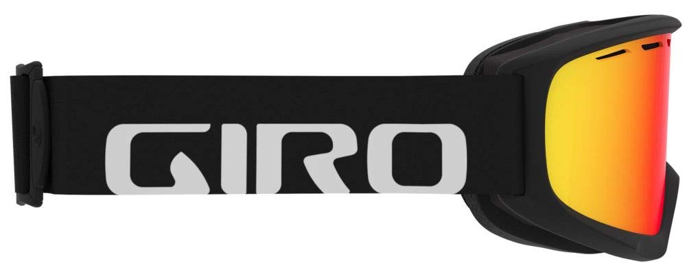 Giro Index OTG Adult Snow Goggles - Black Wordmark Strap with Vivid Ember Lens (2021)