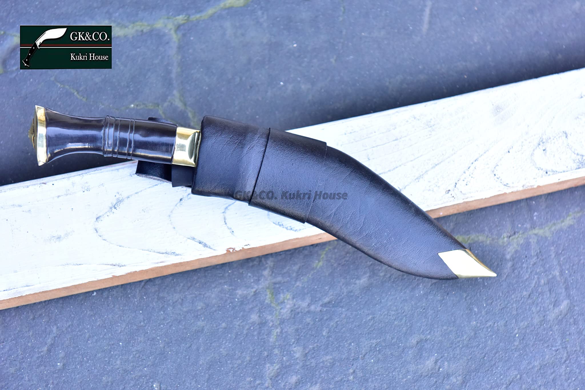 GK&CO. Kukri House Official Issued - Genuine Kukri/Khukuri- 9 Inch Nepal Armies Service Issue Kukri Knife -Traditional Horn Handle- Handmade in Nepal