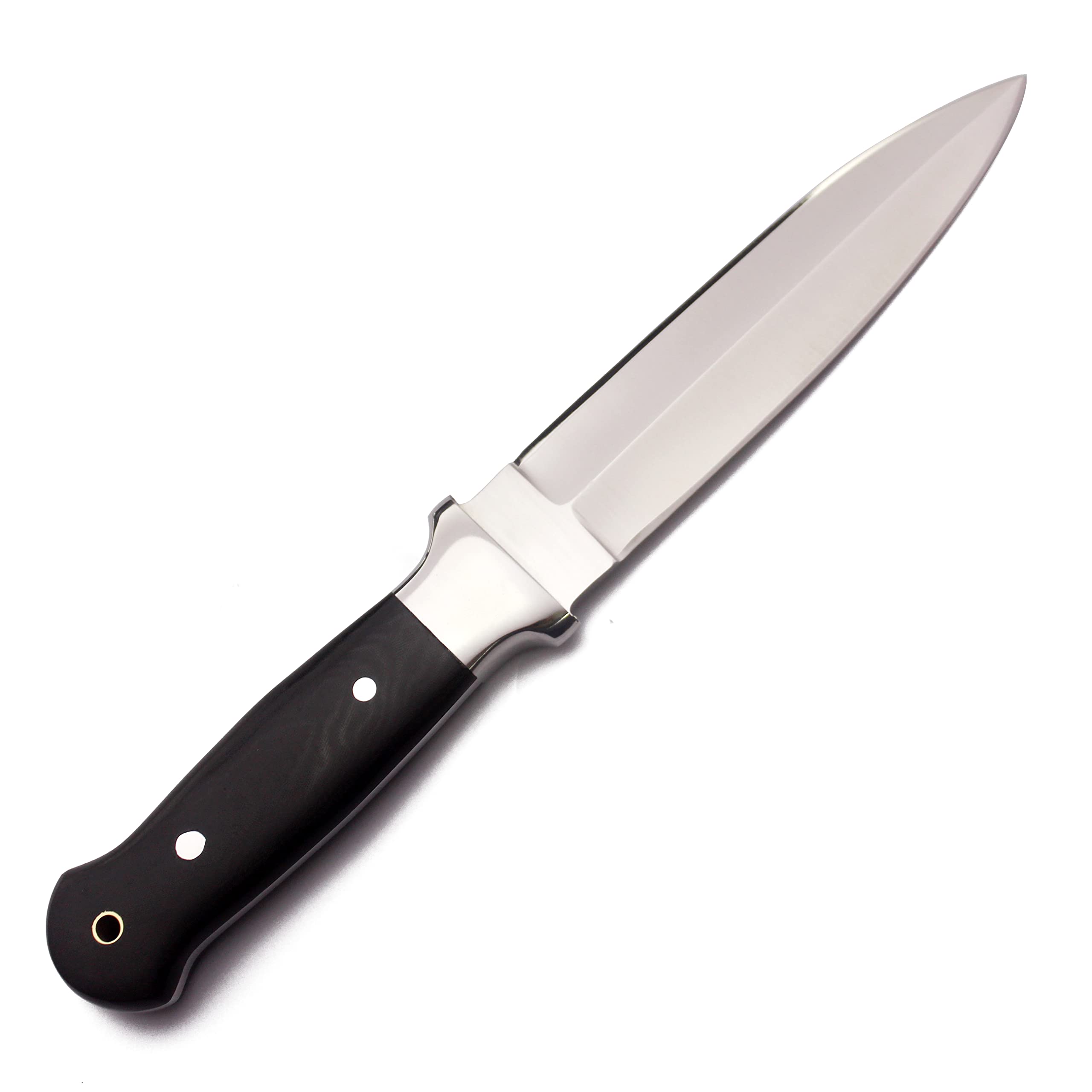 GCS Handmade Handle D2 Tool Steel Tactical knife Hunting Knife Camp Knife with leather sheath Full tang blade designed for Hunting & EDC GCS 314