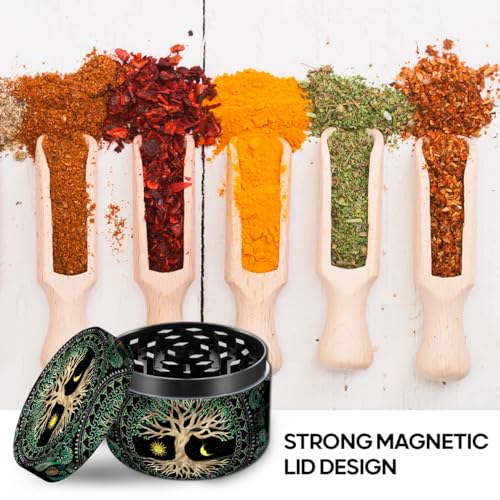 Grinder 2.5 inch, Boho Grinder (Green tree new style)