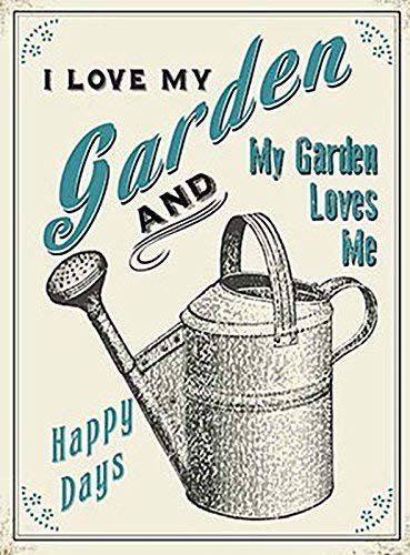 Fsdva I Love My Garden Vintage Tin Sign 8X12 Wall Decor