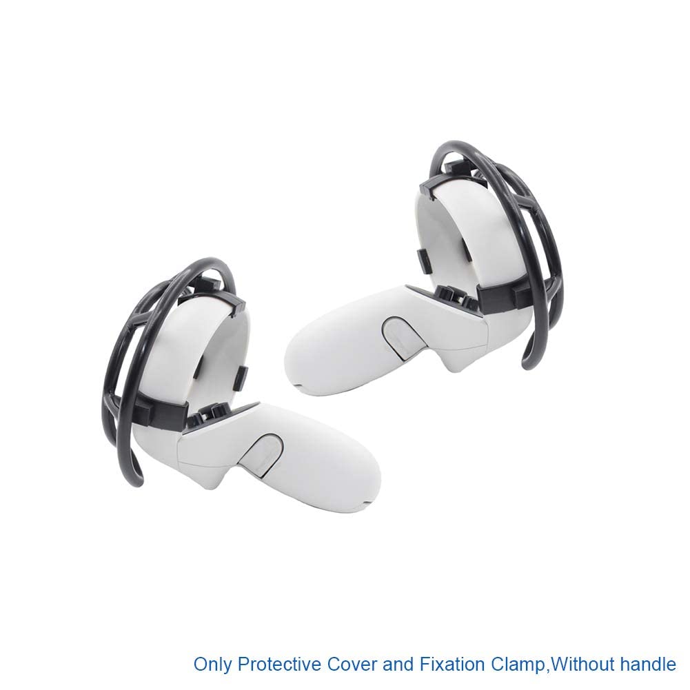 GEZICHTA 1pair Anti-Collision Controller Grip Frame Protective Cover Silicone Shock-Resistant Cover for Oculus Quest 2 Controller
