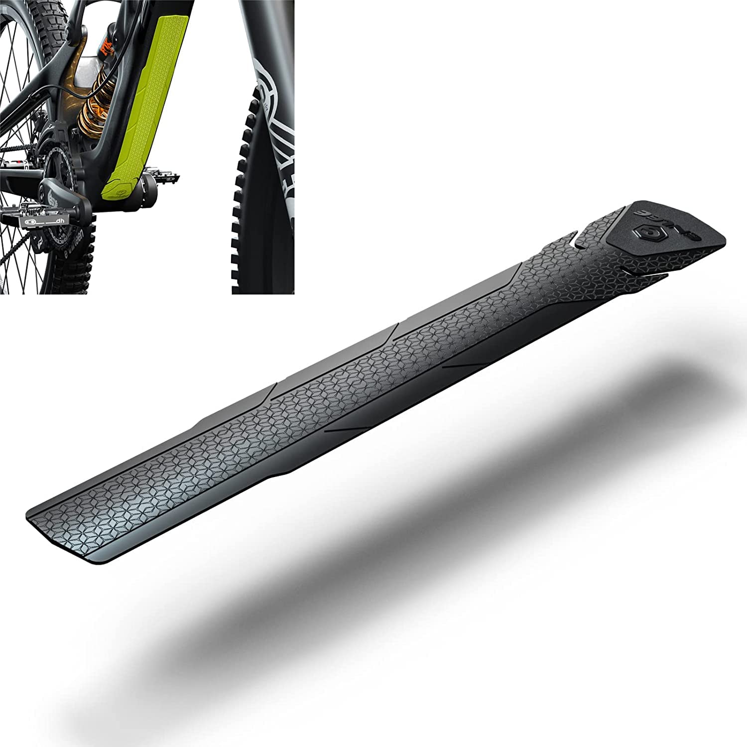 HAHOME ENLEE Mountain Bike Down Tube Frame Protector, MTB Bicycle Frame Guard - Protect The Bike from Collision and Scratch (Black)
