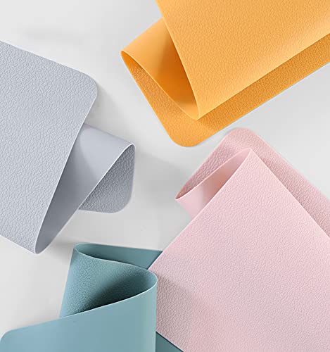 GSKS Placemats for Dining Table Set of 4 Washable Stain Heat Resistant Anti-Skid Silicone Table Mats