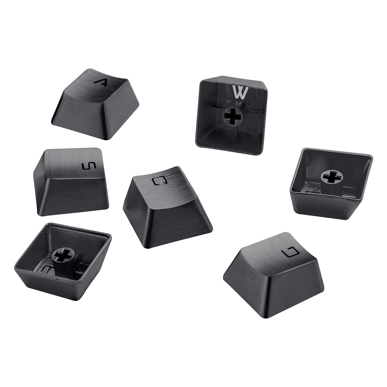 GamCap FPS & MOBA Custom Gaming Keycap,Keycaps set(WASD keys) include Key Puller,Durable Stainless Steel Metal Keycap Compatible with Mechanical Gaming Keyboard 60% Keyboard Cherry Mx Switch