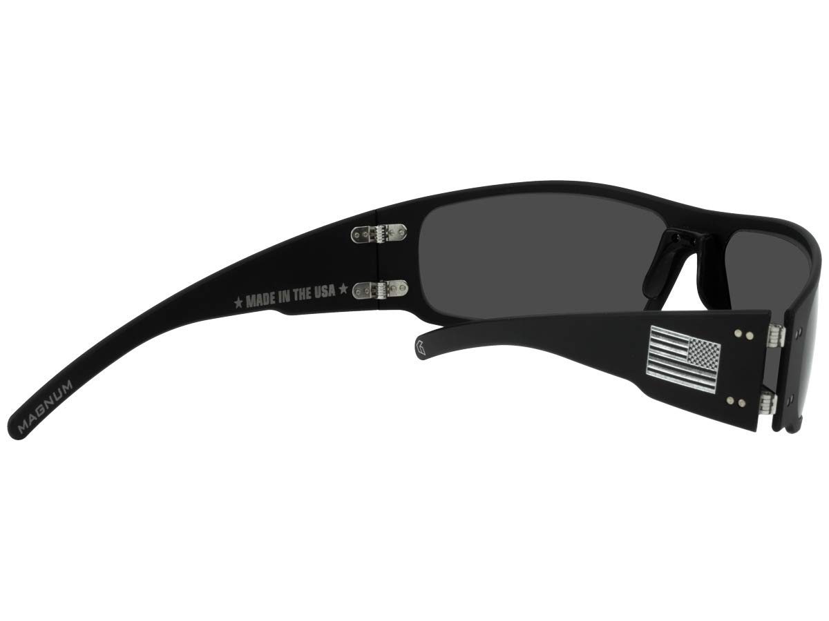 Gatorz Eyewear, Magnum Patriot Model, Aluminum Frame Sunglasses - Made in The USA (Smoked Polarized Lens)