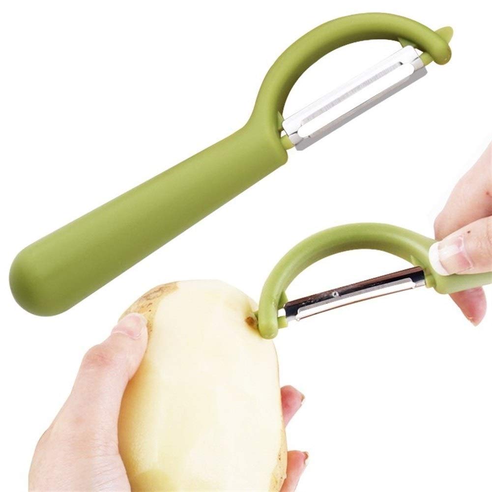 Fruits Vegetable Peeler Potatoes Peelers Carrot Pineapple Orange Zesters easy Peeling Tools Kitchen Gadgets DUO ER (Color : Beige)