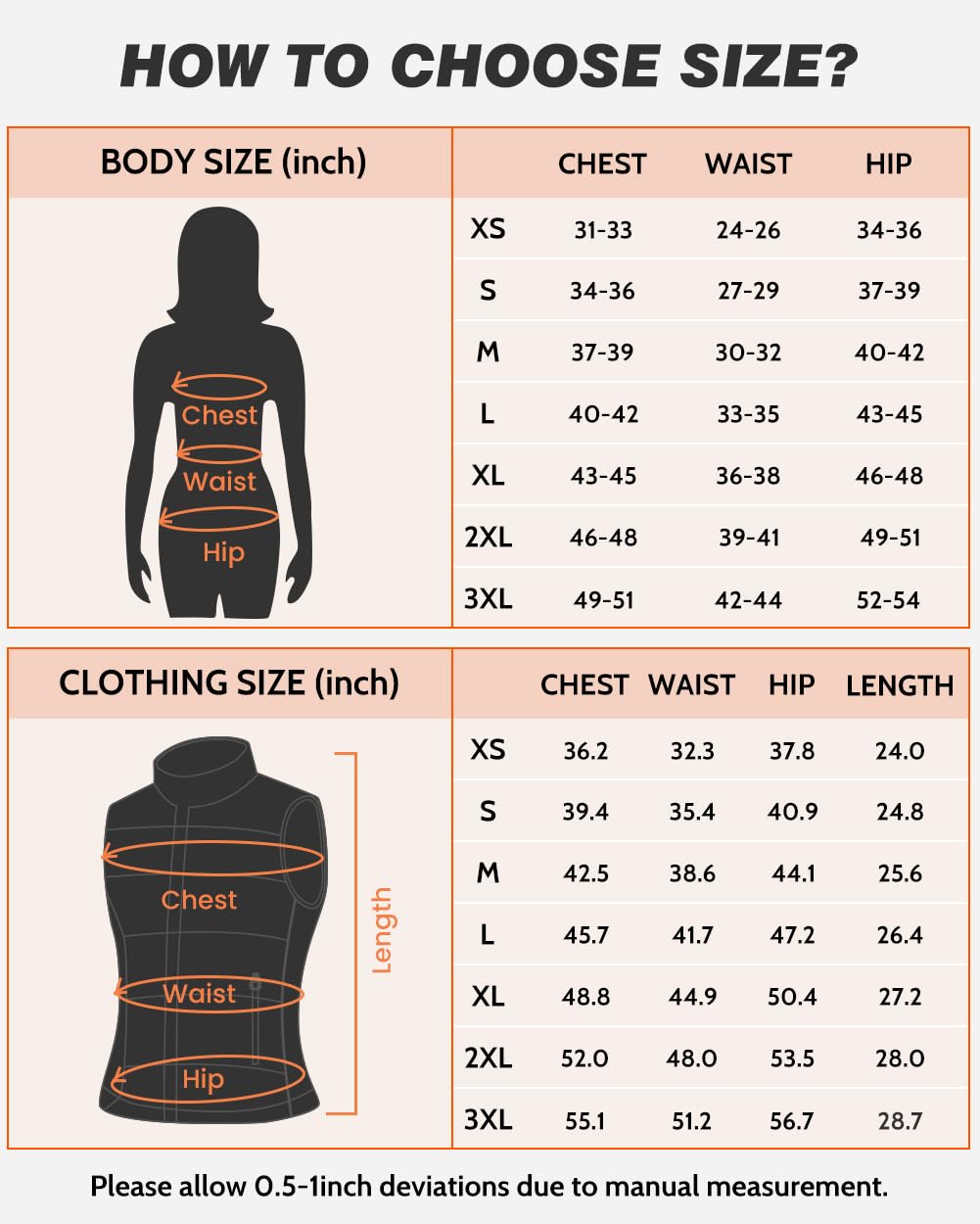 FUNPRO Women's Lightweight Heated Vest Electric Heating Vest Lights-out Design, Washable Heated Jackets, Battery Not Included