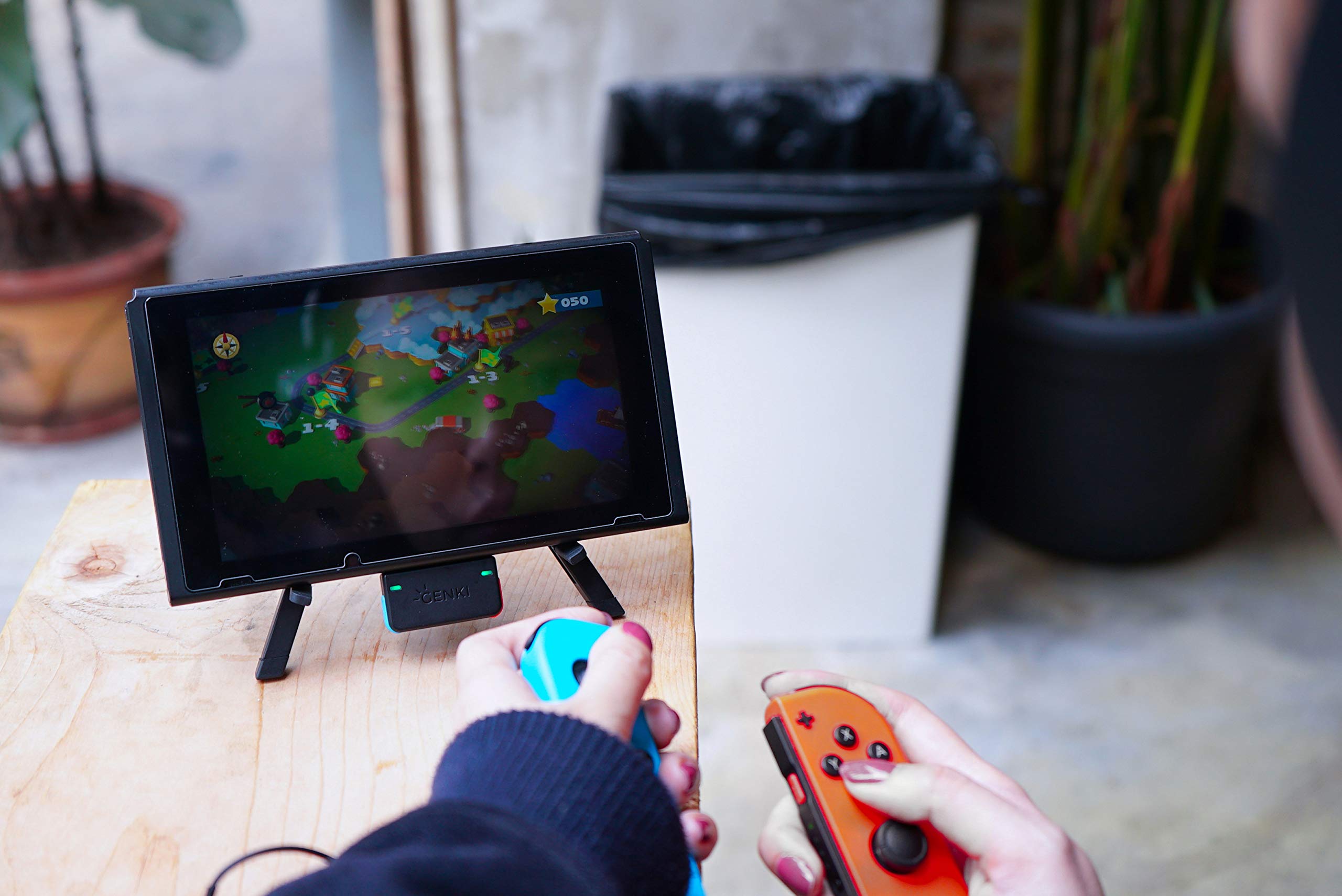 Genki Portable Play Stand for Nintendo Switch/Switch Lite - Foldable & Adjustable Sturdy Metal Stand