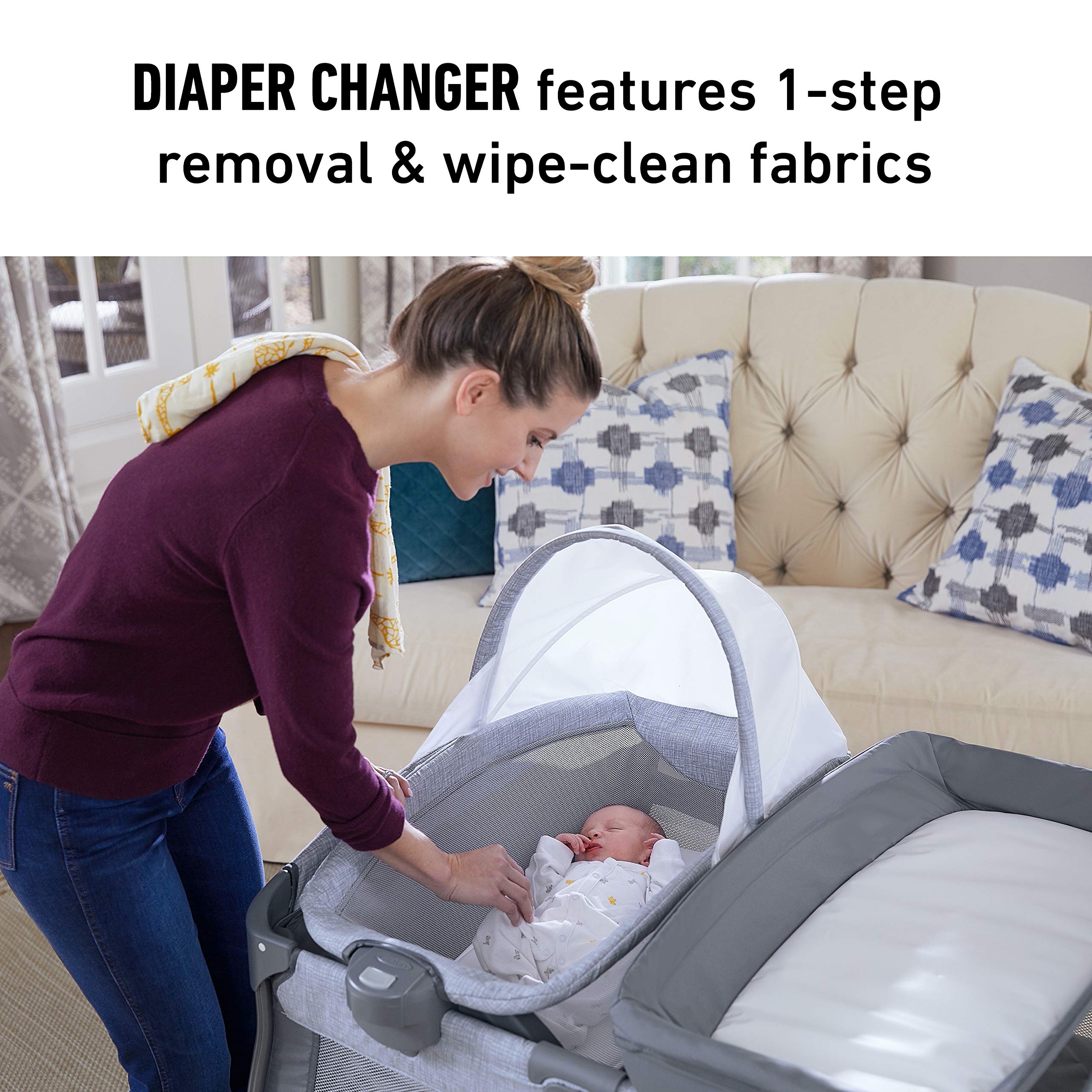 Graco Pack 'n Play Quick Connect Portable Bassinet Playard, Alex