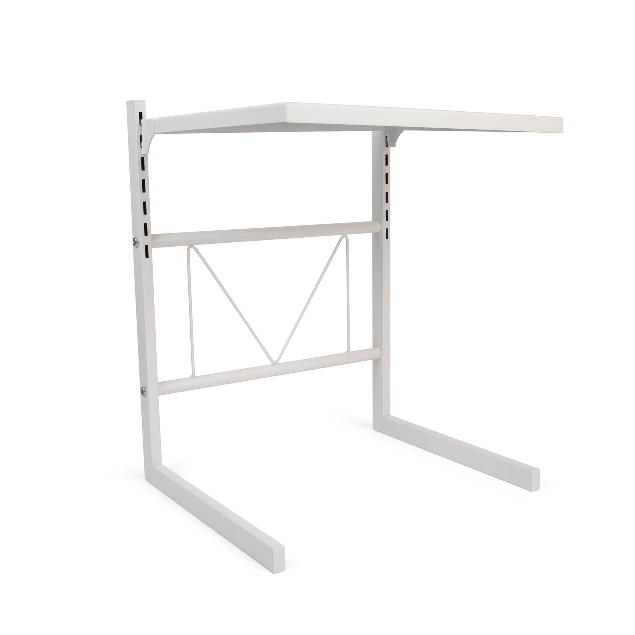 Griddle Buddy Kitchen Organization Storage Rack, 33 lbs Capacity, Carbon Steel, Powder Coating, 41.5 x 33.0 x 25.0 inches, White