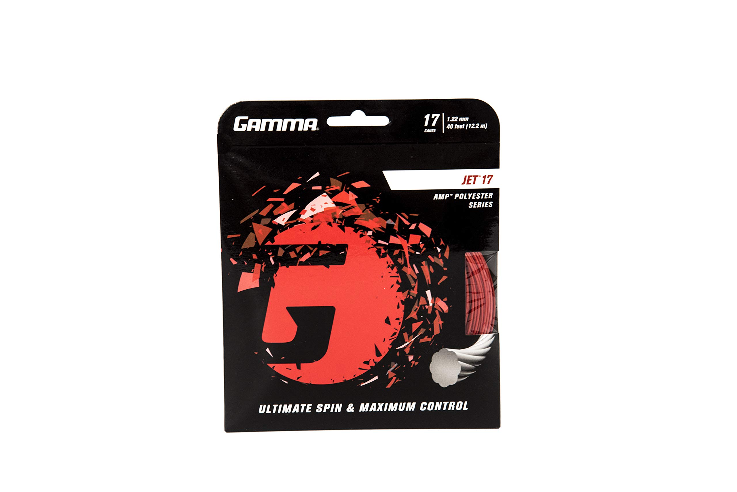 GAMMA Jet 17 Tennis String Set Red