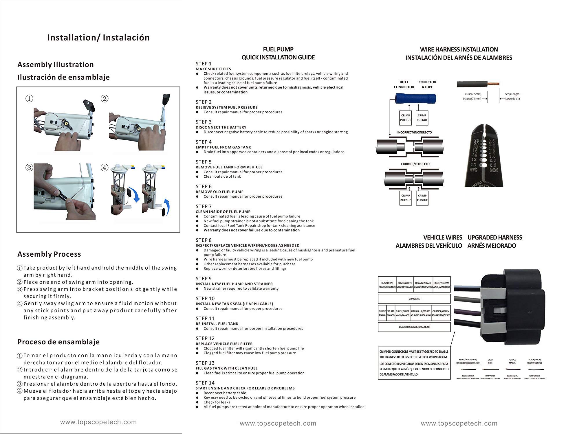 Fuel Pump Assemby with Seding Unit for Jeep Liberty 2002-2003 L4 2.4L V6 3.7L Replace E7162M