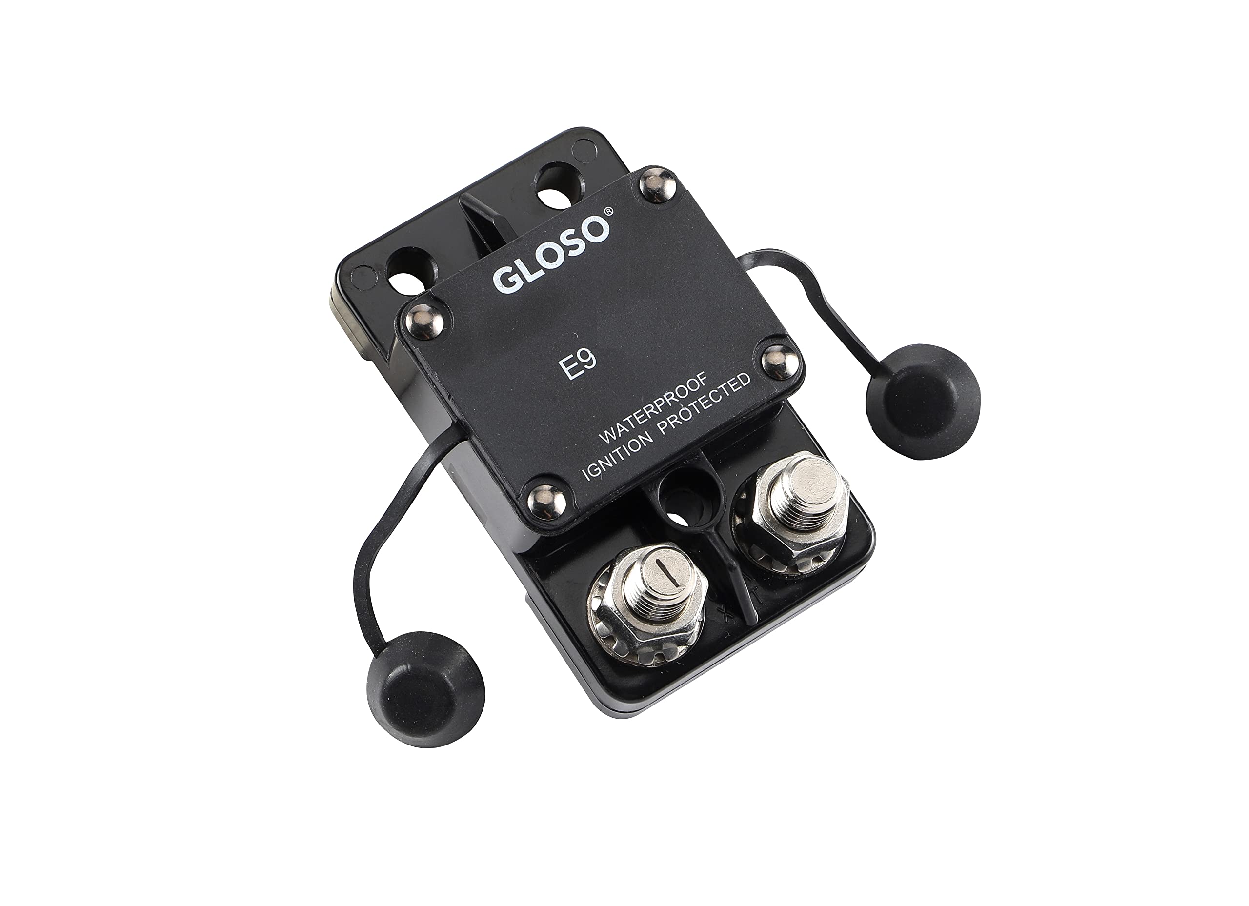 GLOSO Circuit Breaker E9A Waterproof Breaker Auto Reset (T1) 150A Side by Side Stud IP67 Marine Hi-Amp (150A)