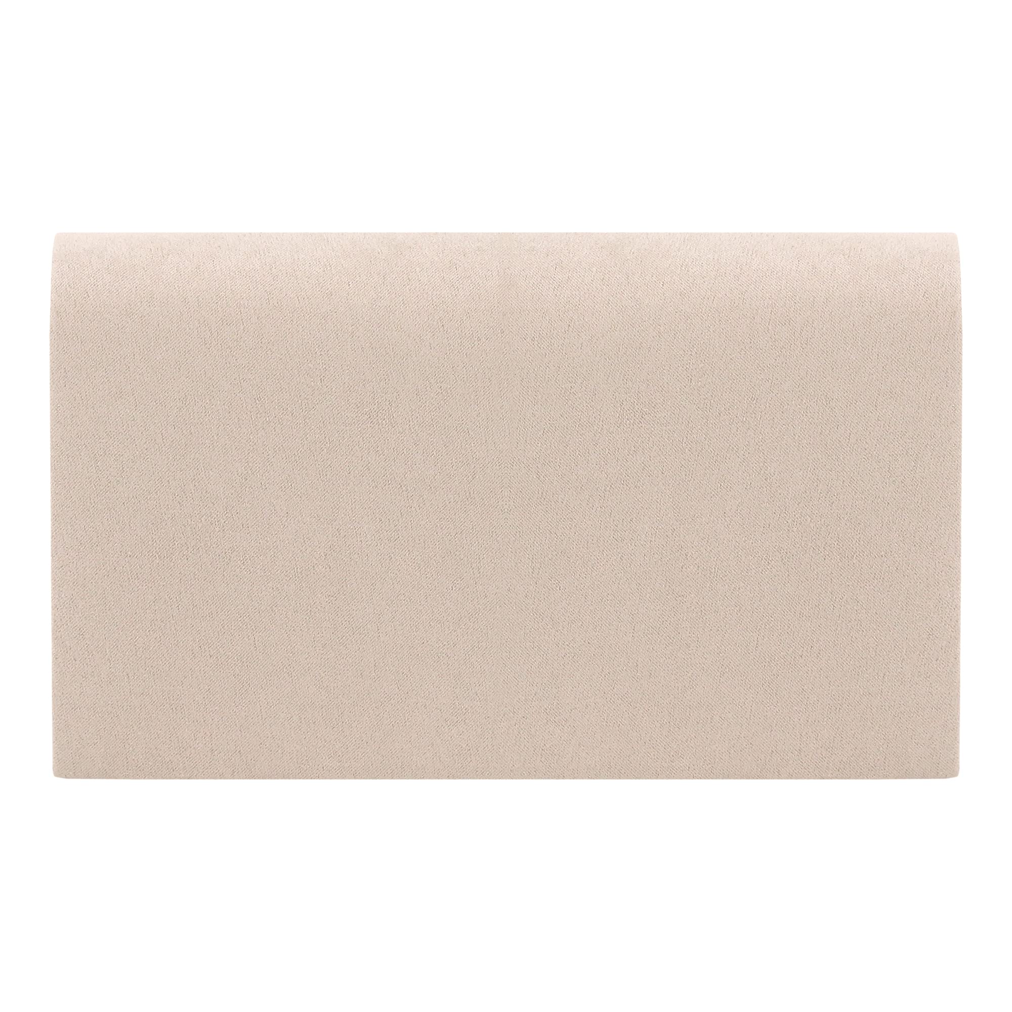 Gabrine Womens Evening Envelop Bag Handbag Clutch Purse Shiny Sparkling Material for Wedding Party Prom,Beige Suede