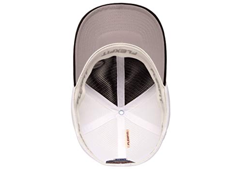 Flexfit Men's 360 Omnimesh Cap, Black/White, L/X-Large