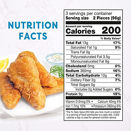 Gardein Golden Plant-Based Fishless Filets, Vegan, Frozen, 10.1 oz.