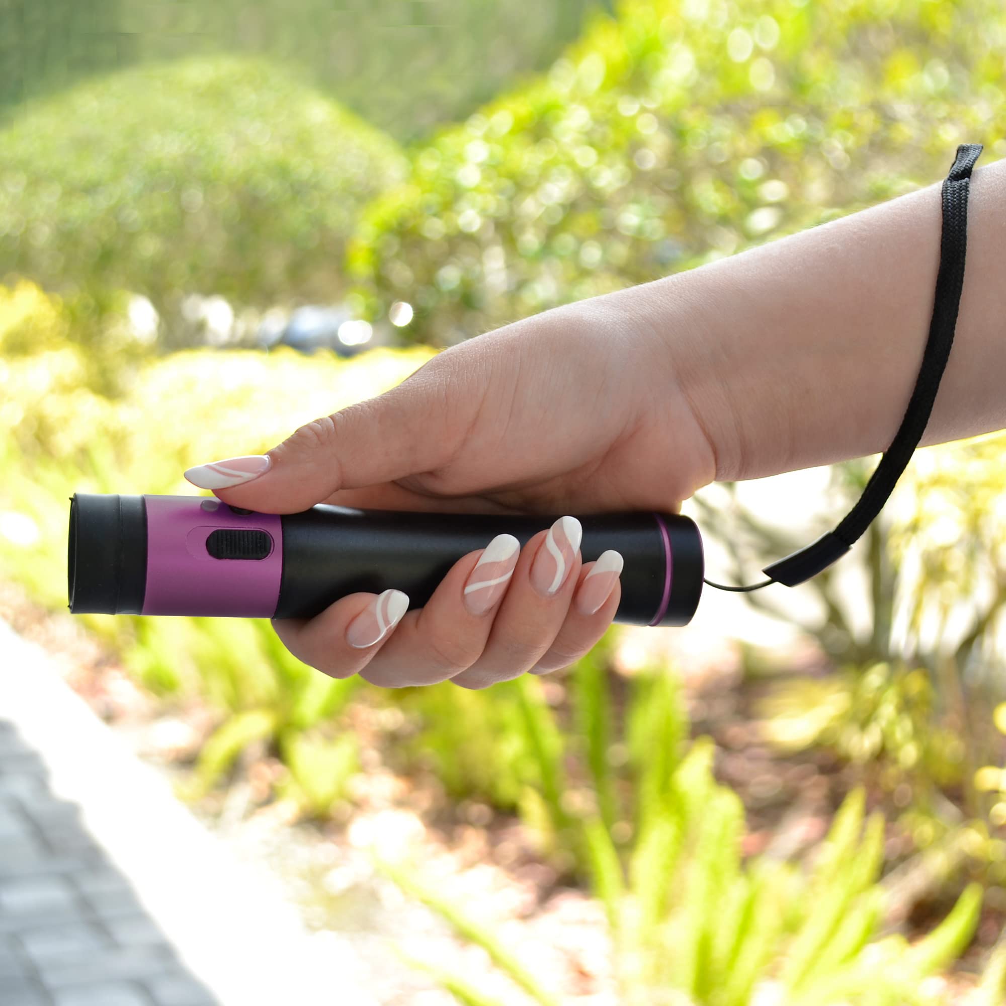 Guard Dog T-10000 Stun Gun Flashlight, Rechargeable with Safety Pin, Car Charger Included, Wrist Strap