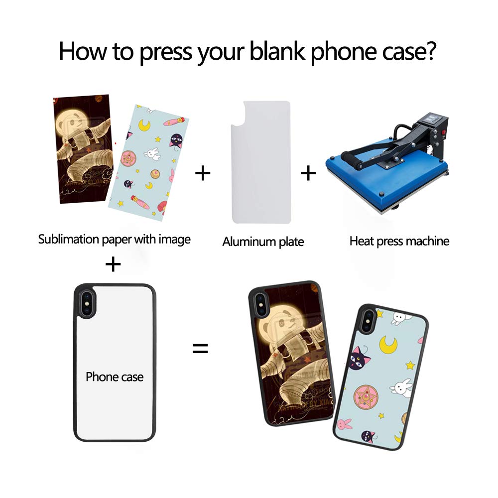G HEAT-GOO 5PCS Sublimation Phone Case for iPhone XR 6.1 Inch Sublimation Blanks Printable Blank Phone Cases Customized Phone Covers for DIY
