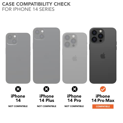 Rokform - iPhone 14 Pro Max Rugged Case + Motorcycle Handlebar Phone Mount (Black)