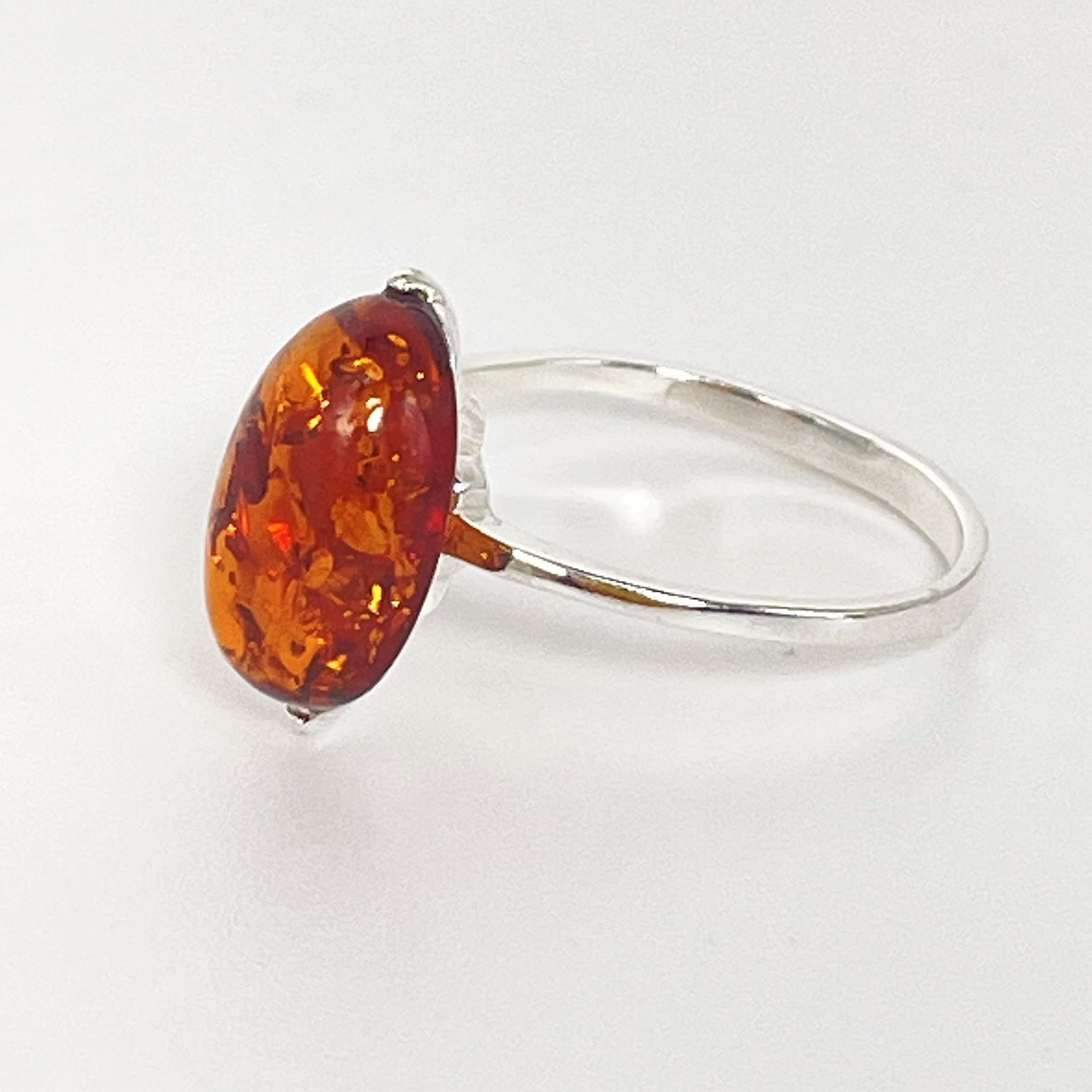 GiftShoppeByNina Natural Baltic Elegant Amber and Sterling Silver Ring (7).