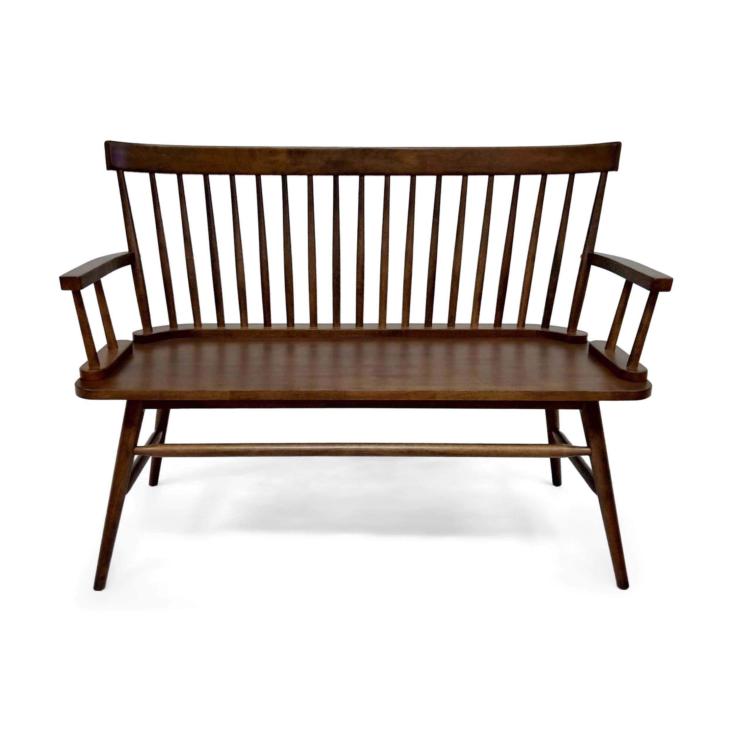 GDFStudio Farmhouse Bench, Walnut