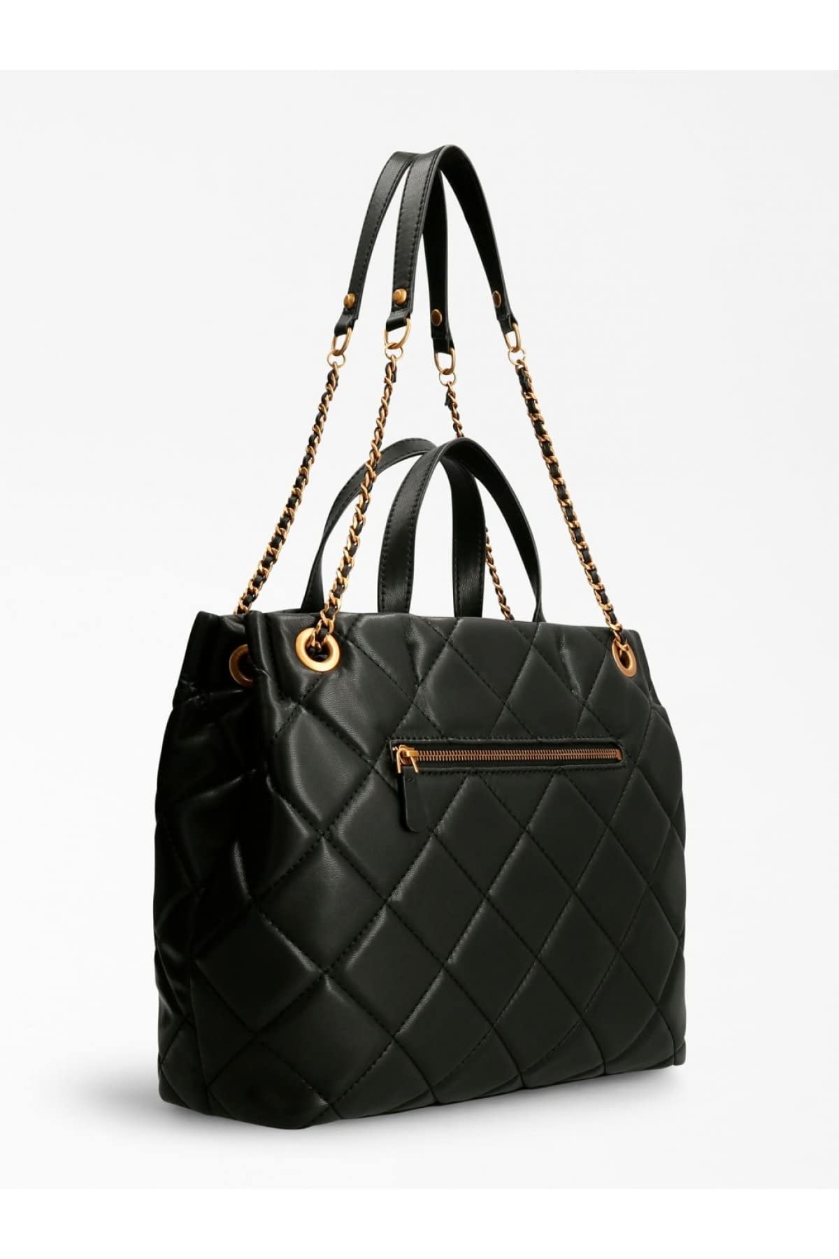 GUESS womens Cessily Girlfriend Shopper, Black, one size US