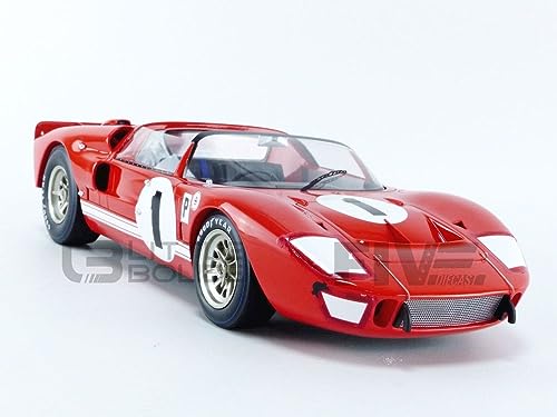 Ford GT40 X1 #1 Ken Miles - Lloyd Ruby Winner 12H of Sebring (1966) 118 Model Car by Spark 18SE66,Red