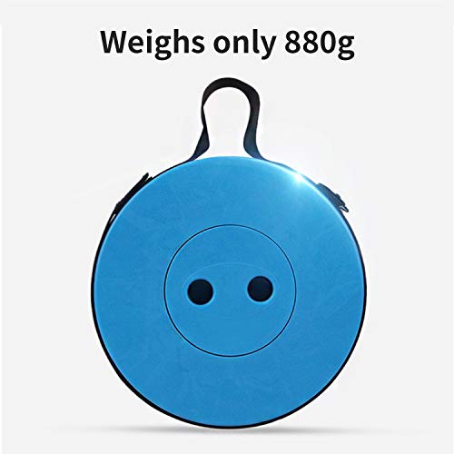 GOWITA Upgraded Retractable Folding Stools - 3rd Gen Portable Sturdy Telescoping Camping Stool, Lightweight Plastic Stool for Outdoor/Travel/Camping/Fishing/BBQ/Hiking/Garden - Max Load 330 lbs (BLUE)
