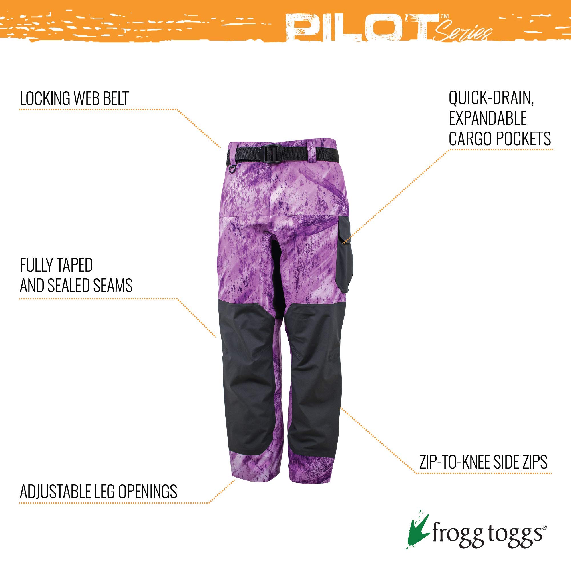 FROGG TOGGS Women's Pilot Guide Waterproof Breathable Rain Pant
