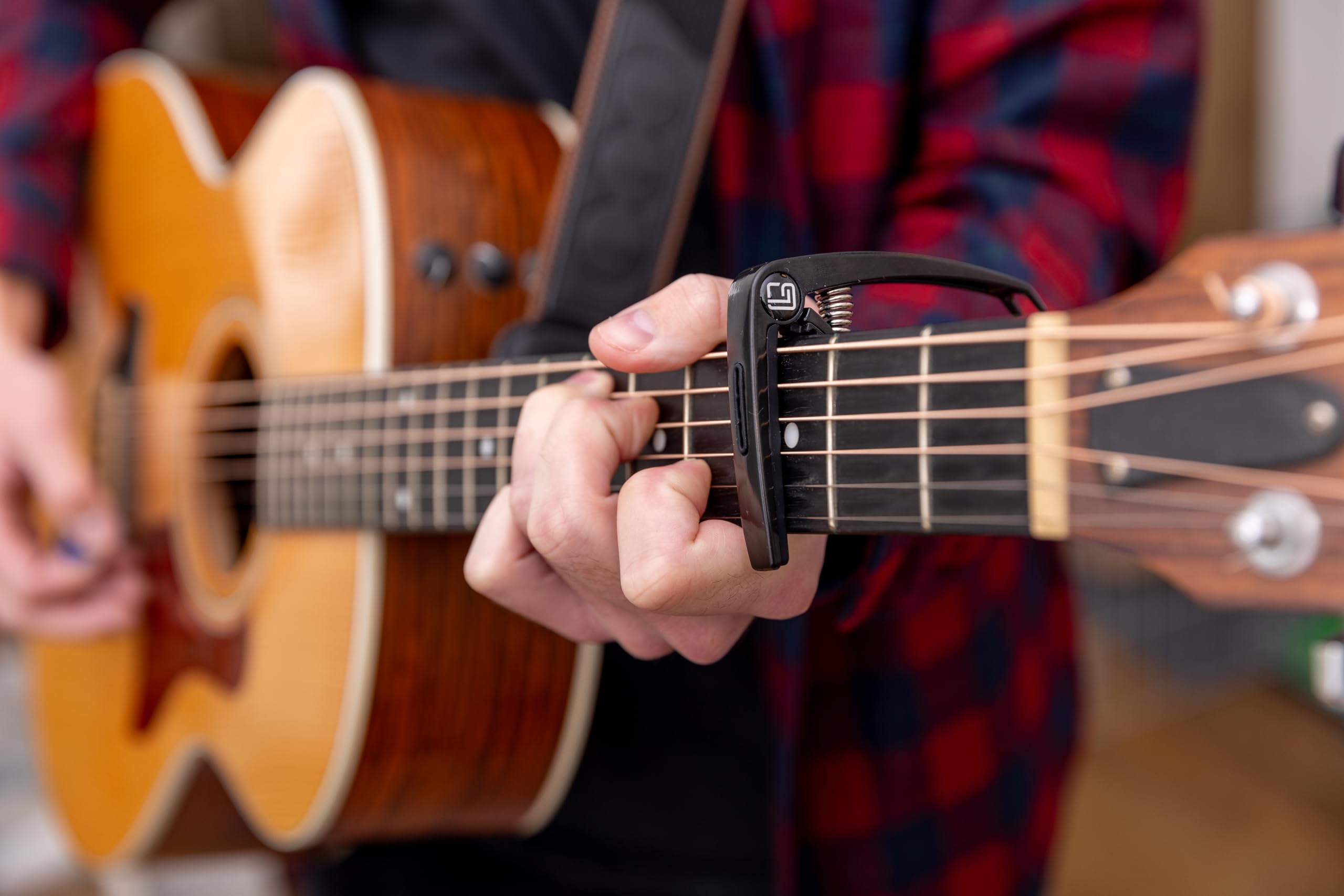 Guitar Accessories Kit - Premium Metal Tin with Guitar Strap, Capo, Tuner & Picks for Acoustic, Bass, Electric & Ukelele Guitars