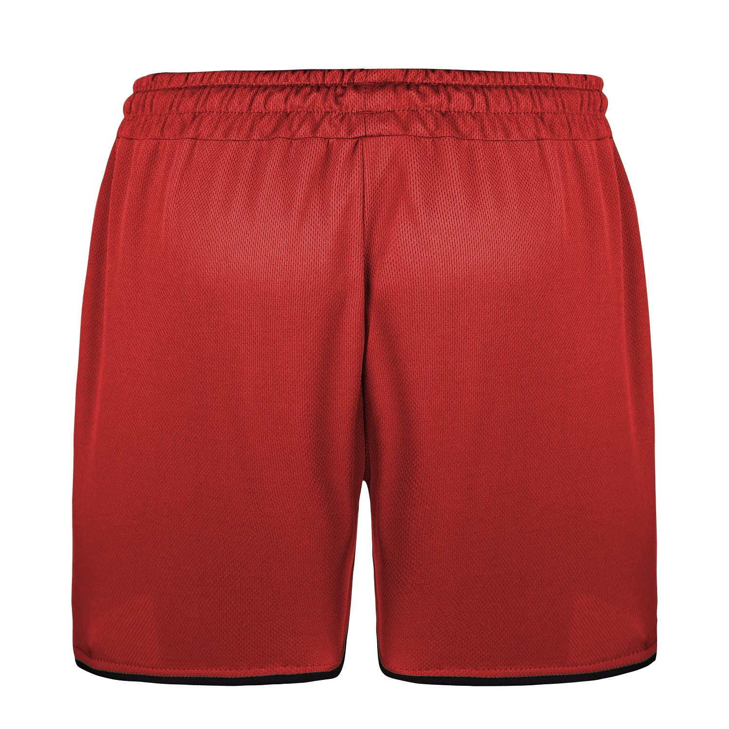FLYFIREFLY Men's 4" Workout Running Shorts Quick Dry Lightweight Gym Yoga Shorts Red